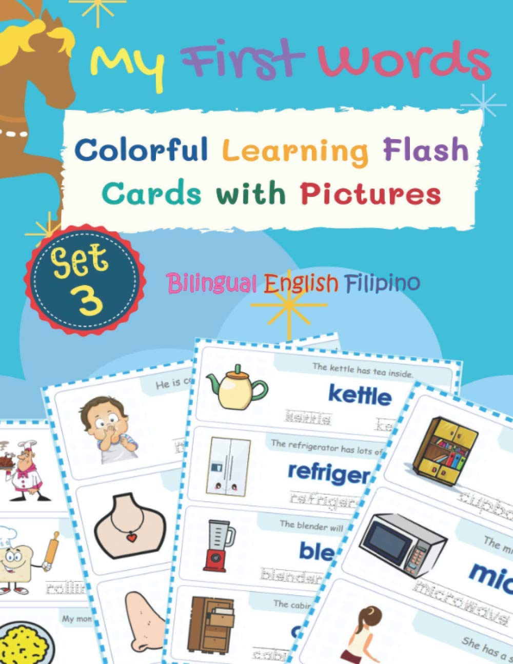 Buy My First Words Colorful Learning Flash Cards with Pictures ...