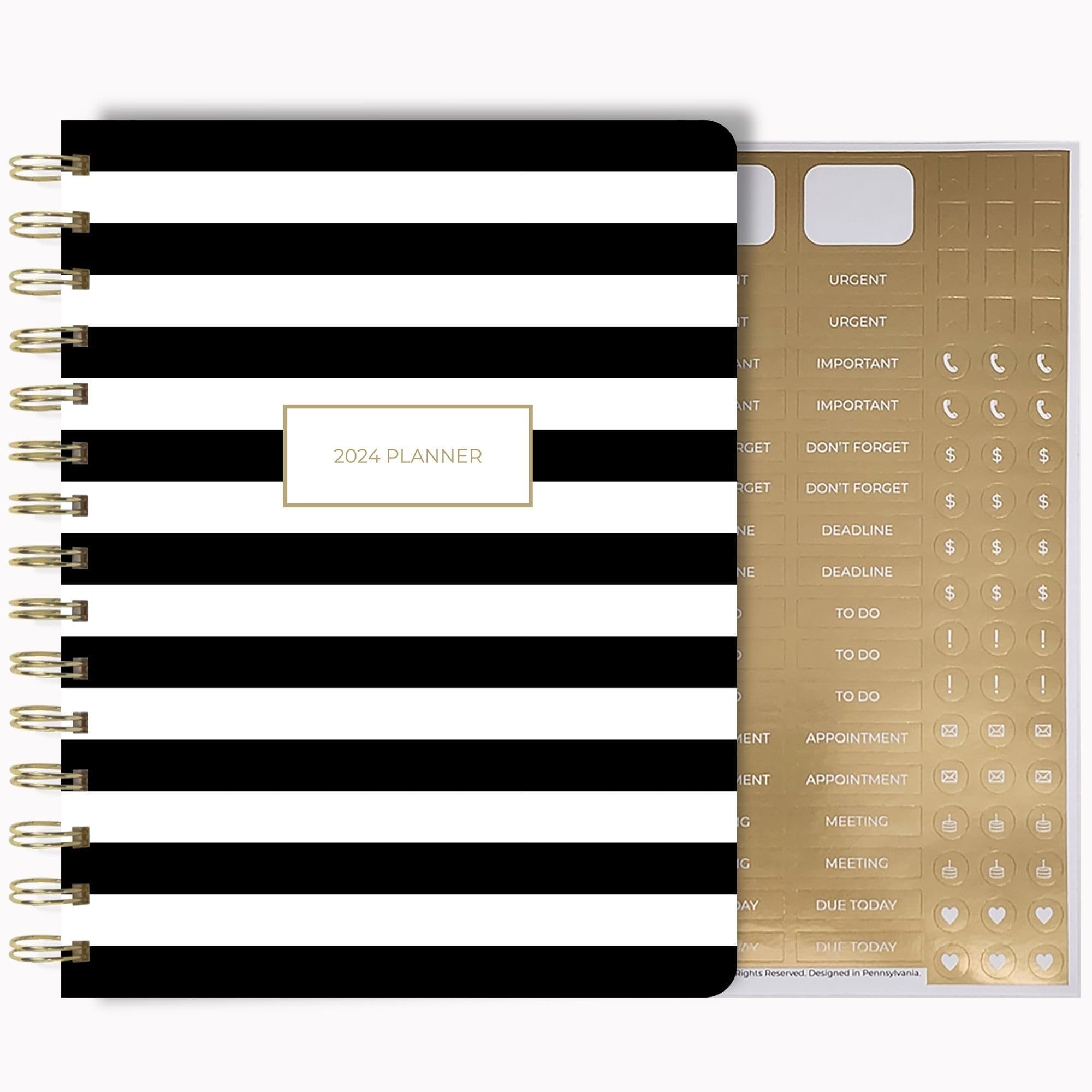 Amazon.com : 2024 Planner Hard Cover - 2024 Weekly Planner Spiral Bound ...