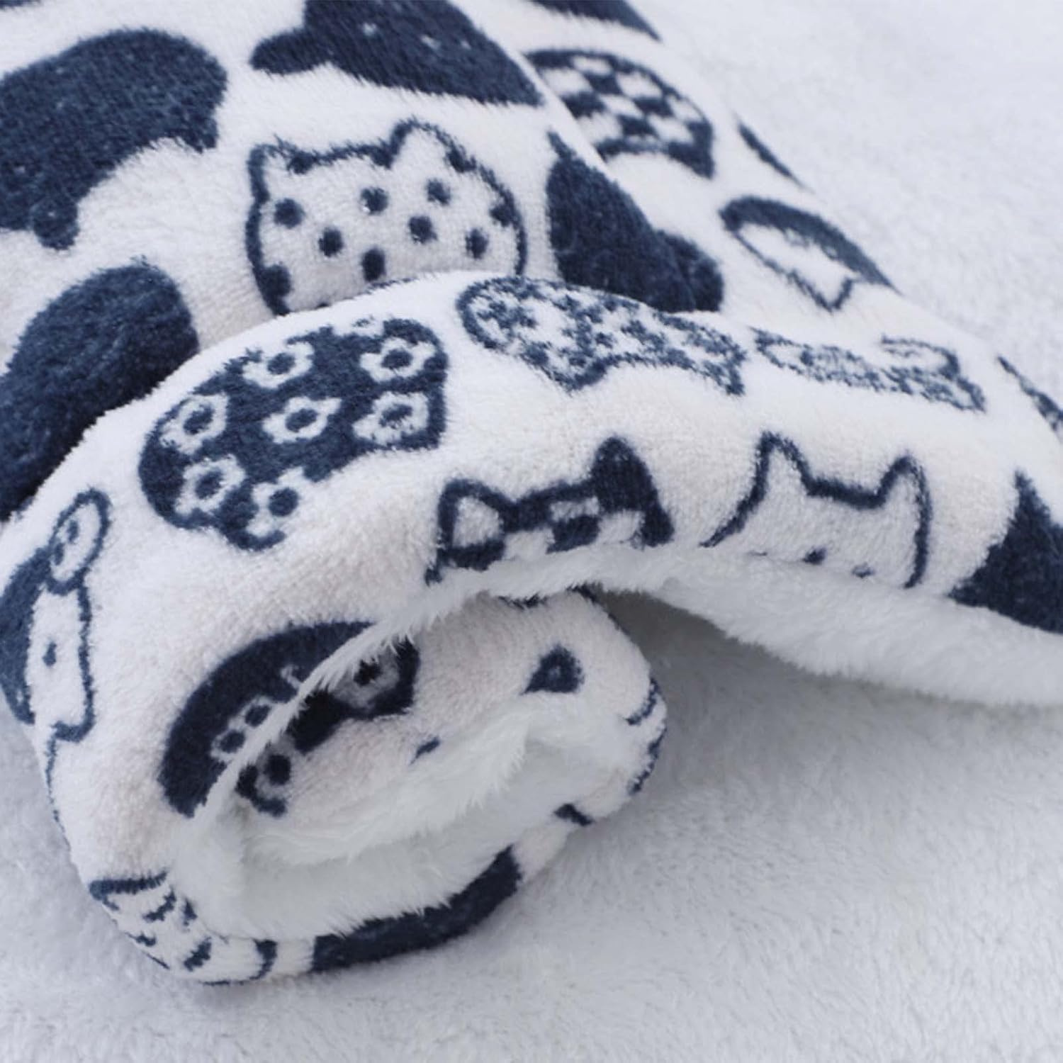 WLFRHD Cozy Calming Cat Blanket, Soft Fluffy Dog Blanket Washable Pet ...