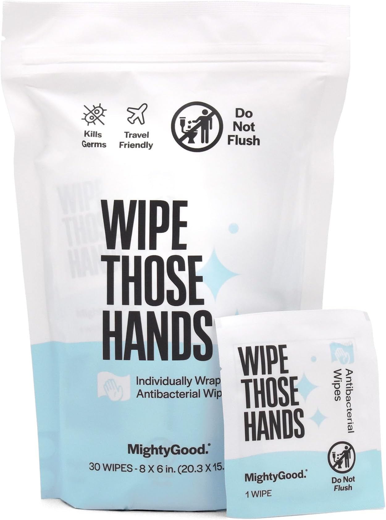 Amazon.com: MightyGood Wipe Those Hands Individually Wrapped ...