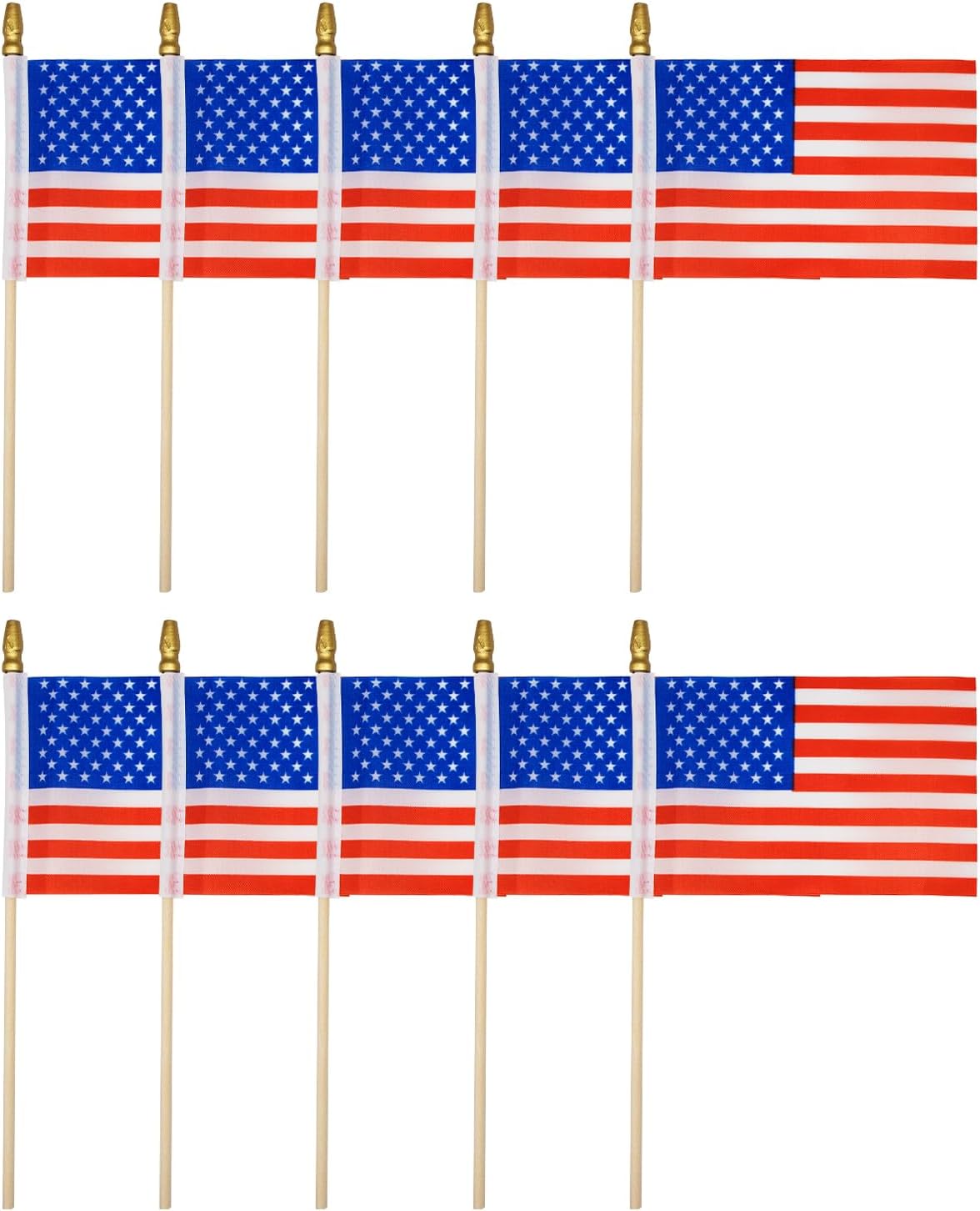 Amazon.com : Dohia Small American Flags on Stick Outdoor Decor Small US ...