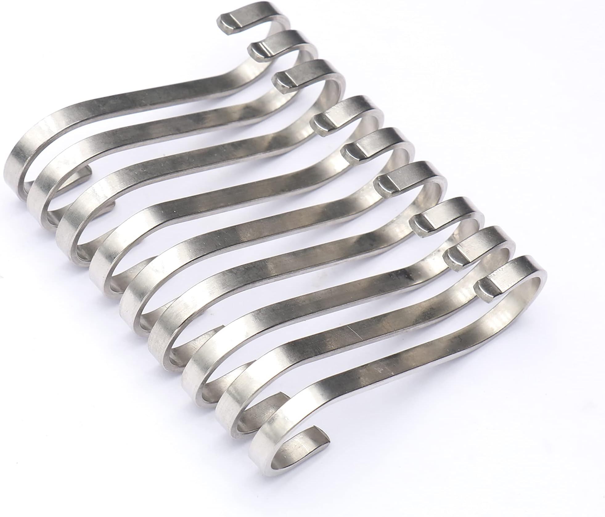 Amazon.com: YourGift 20 Pack Flat S Hooks Stainless Steel 3 inches S ...