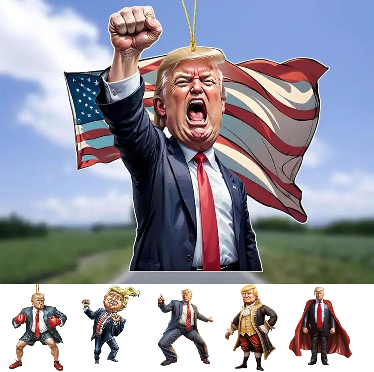 Amazon.com: Trump Ornament,Trump Christmas Ornaments,Funny Trump ...