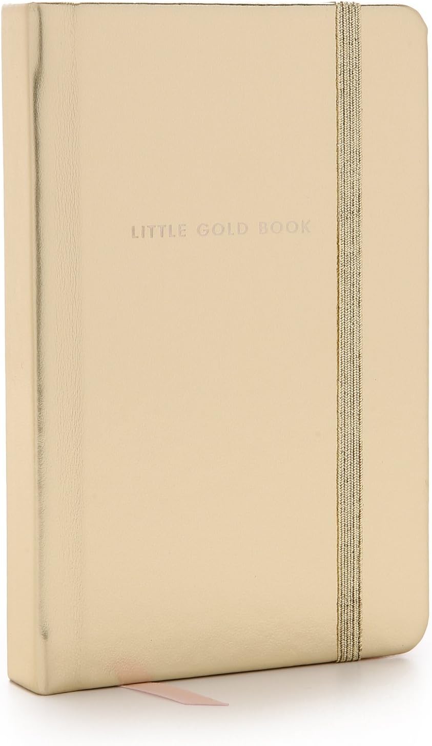 Amazon.com : kate spade new york Leatherette Notebook - Gold, Small ...