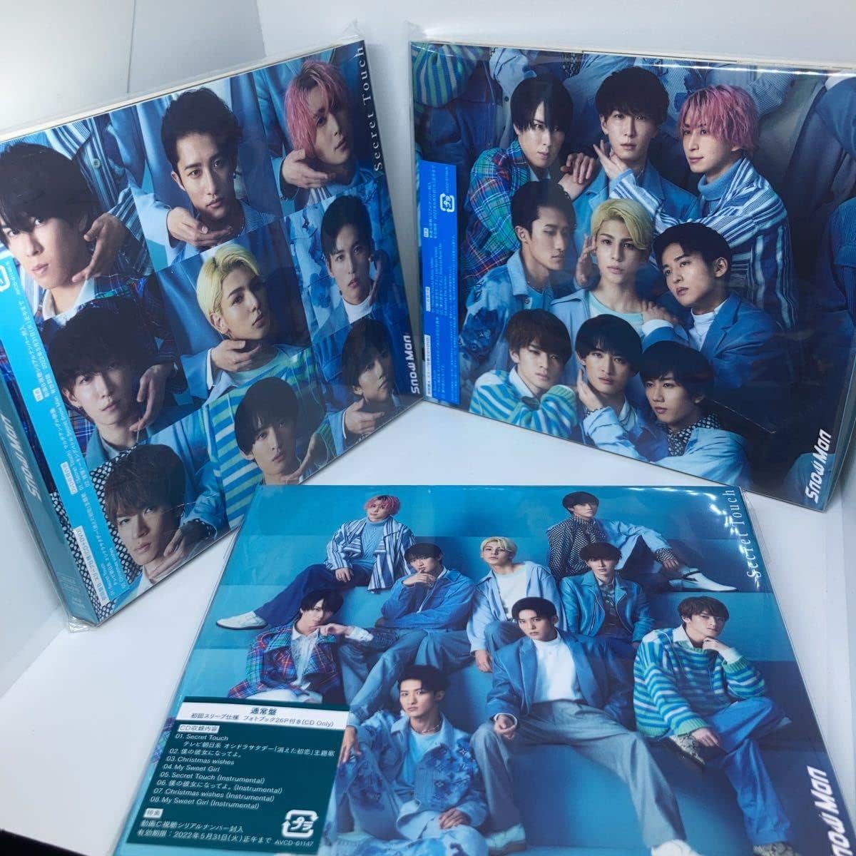 Amazon.co.jp: 未開封 全形態セット Snow Man Secret Touch CD 初回盤A 初回盤B 通常盤初回仕様 ...
