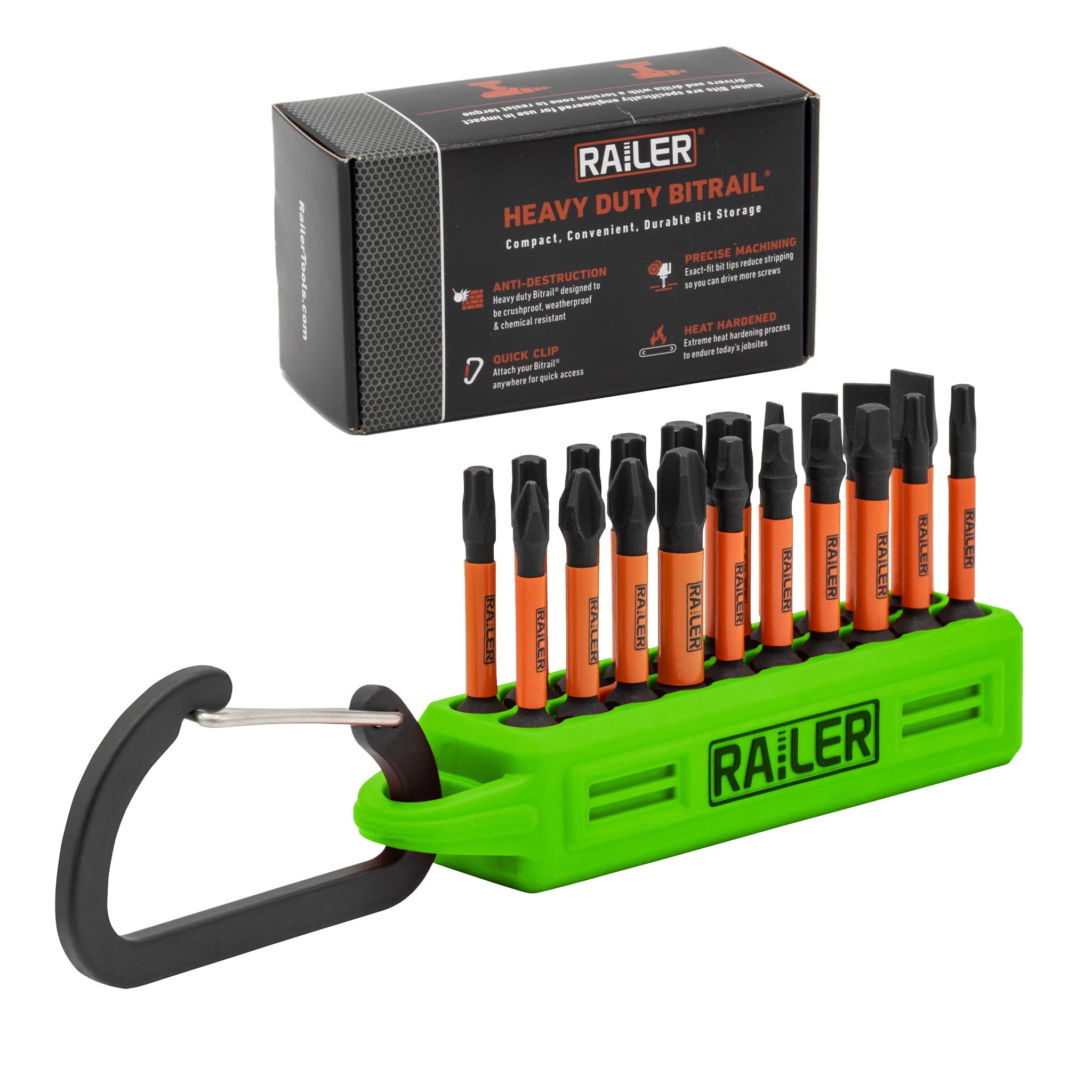 Railer 20pc Screwdriver Bit Set - Premium S2 Steel 2" Phillips ...