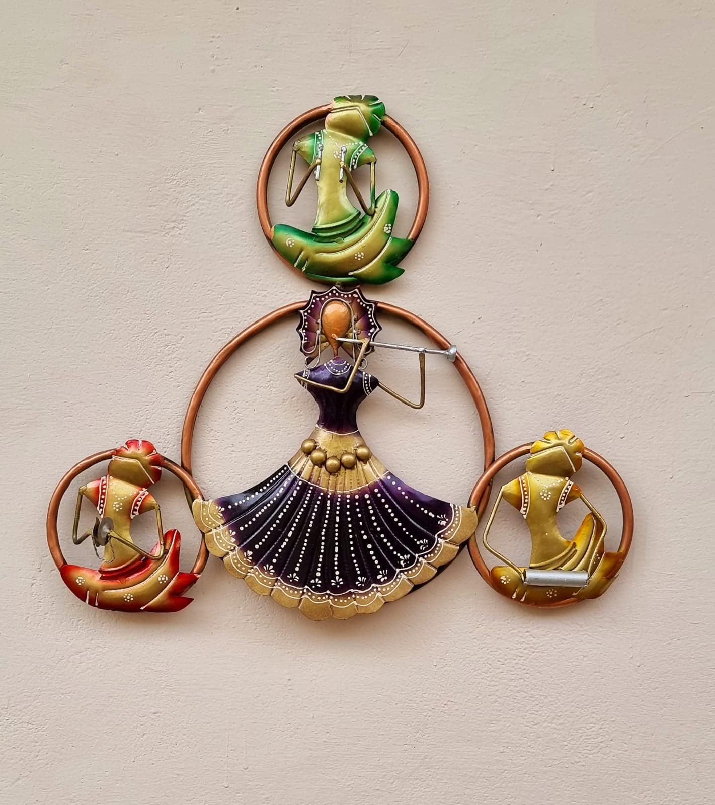 ZXC Metal Musician Doll Frame Wall Decor/Wall Hanging for Living Room ...