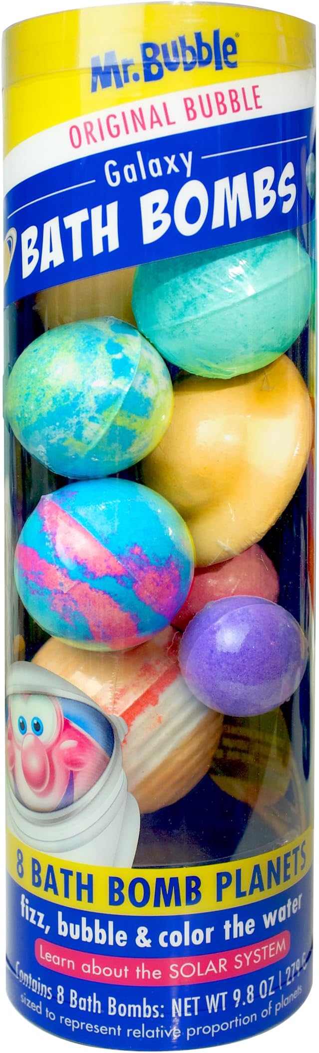 Amazon.com: Mr. Bubble Galaxy Bath Bombs, Signature Bubblegum Scent ...