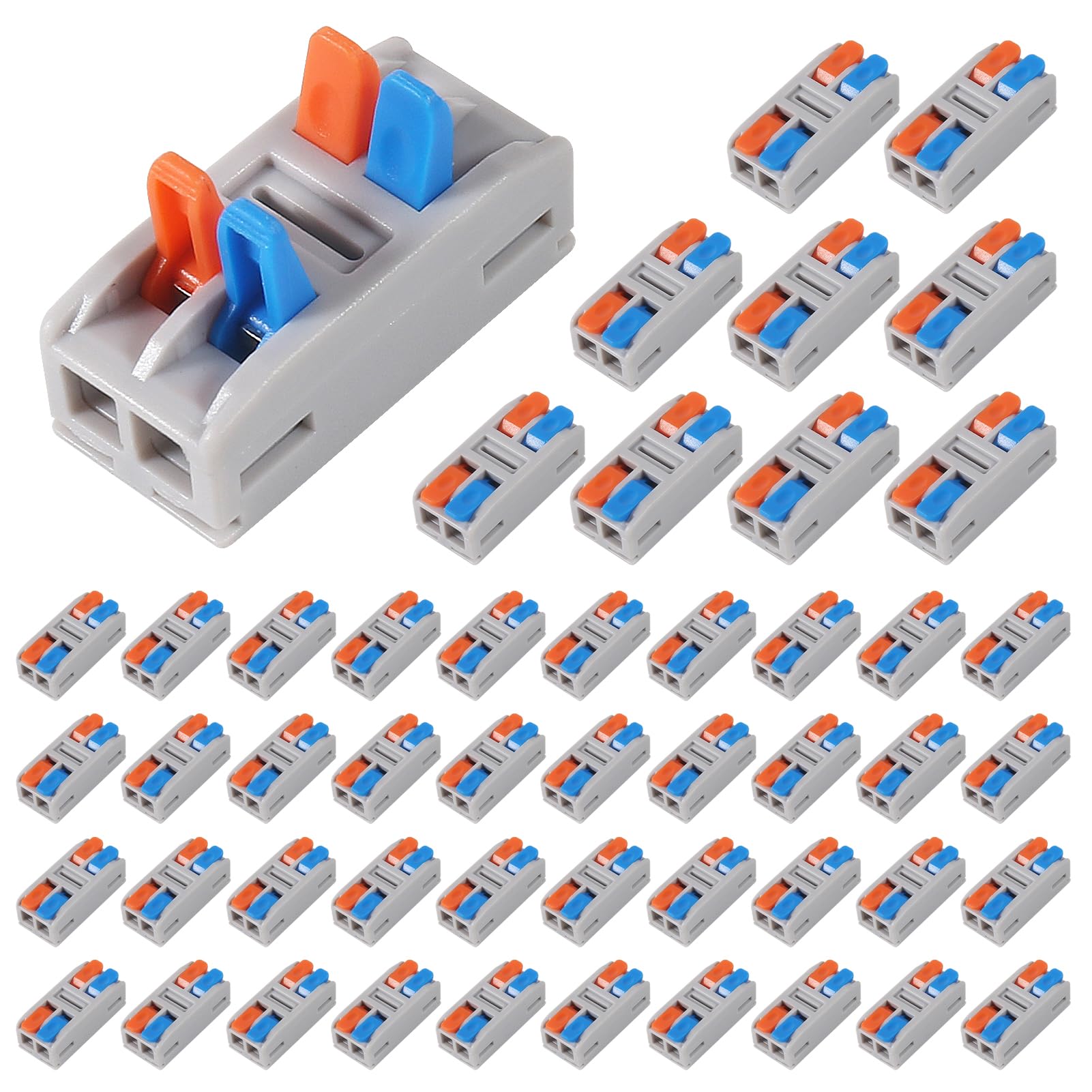Snapklik.com : Wire Connectors 50PCS, Mini Quick Lever Wire Connectors ...