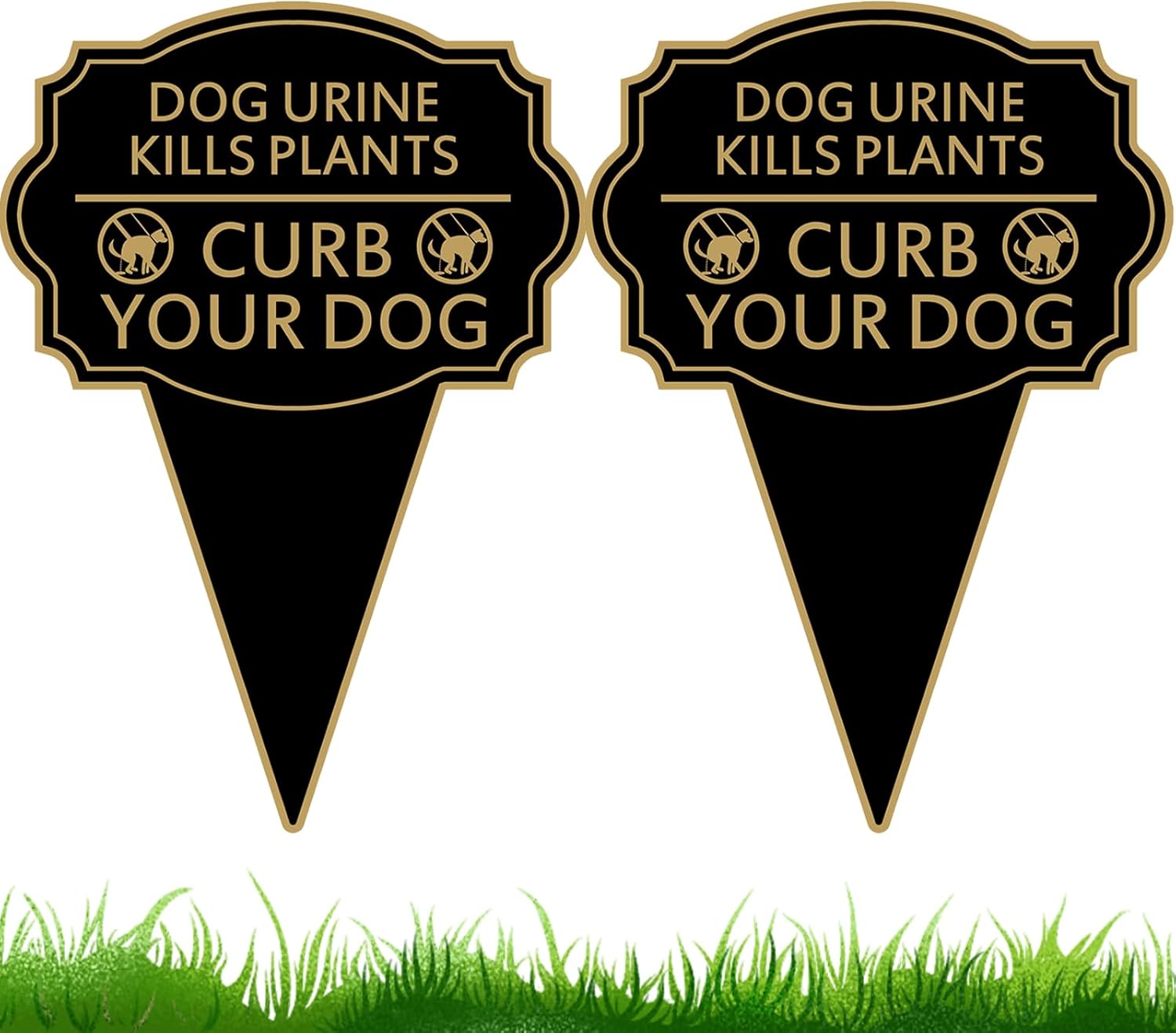 Amazon.com : JMXINHANG Double Sided Yard Sign 2PACK,Dog Urine Kills ...