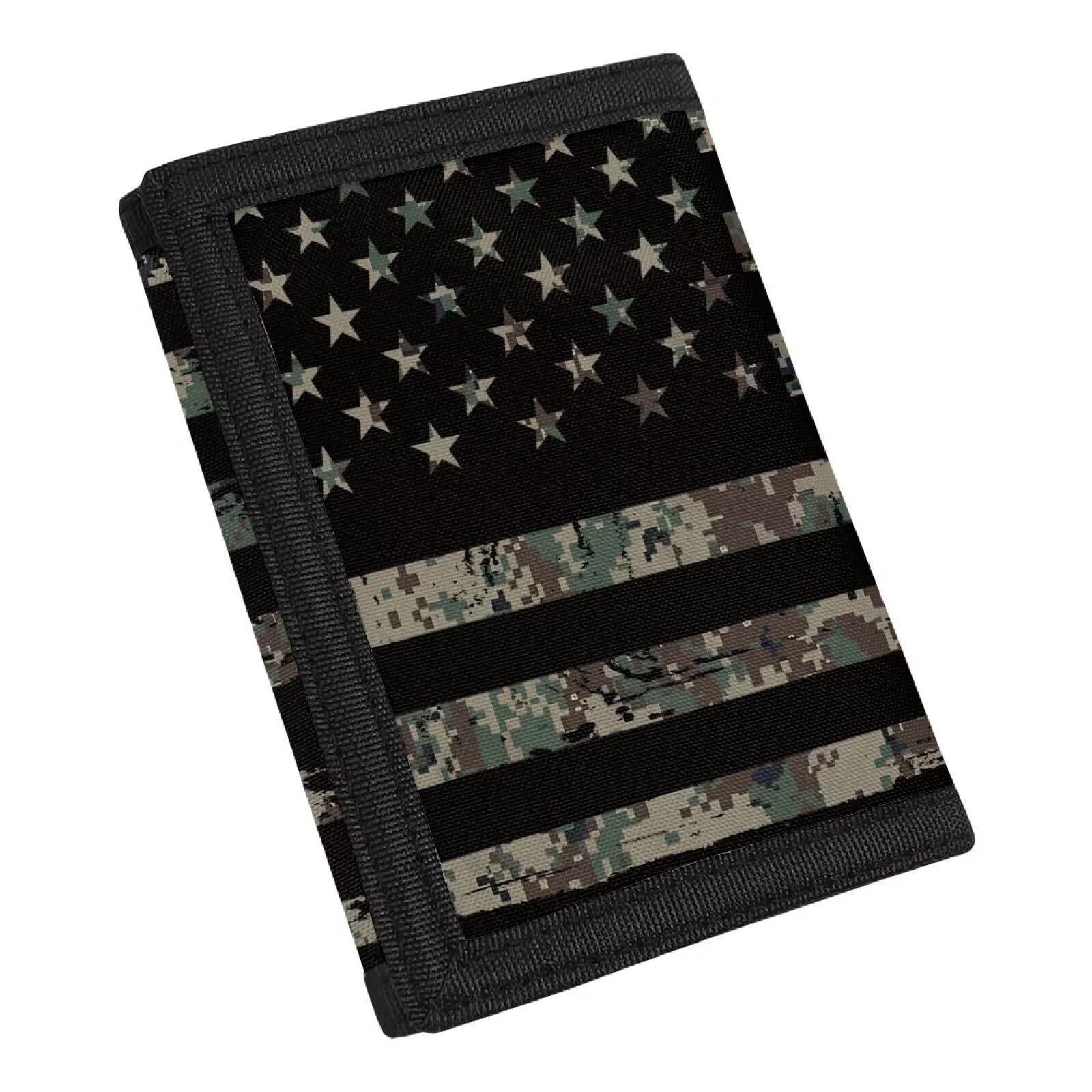 Amazon.com: Coldinair American Flag Kids Wallets for Boys Camo Wallet ...