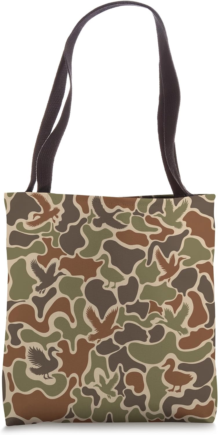 Amazon.com: Duck Camouflage Waterfowl Hunting Camo Tote Bag : Clothing ...