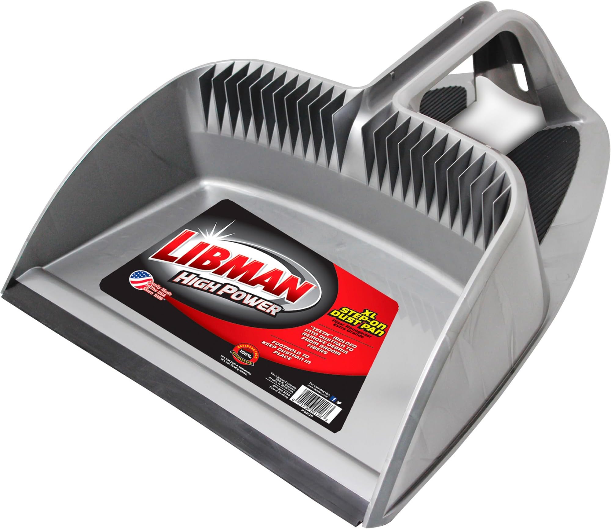 Amazon.com: Libman 2125 Step-On Dust Pan with Molded Cleaning Teeth ...