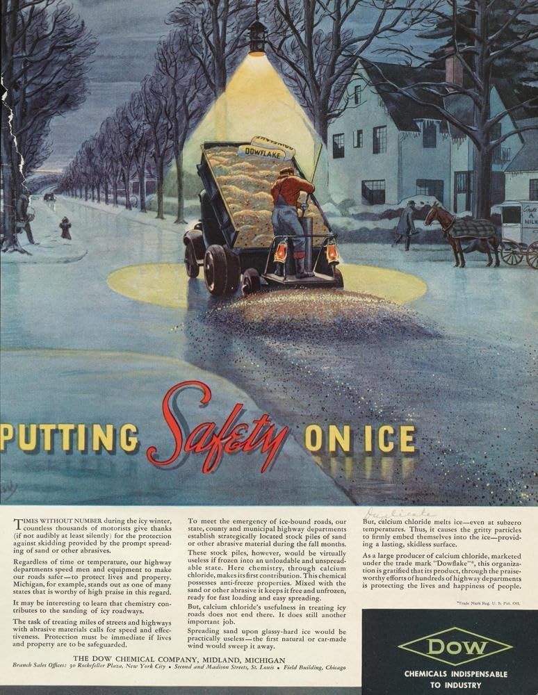 Amazon.com: Putting Safety on Ice (1938) 15x20 UnFramed Art Print ...