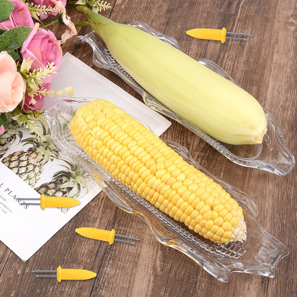 Snapklik.com : 4pcs Corn Tray, Corn On The Cob Plastic Tray, Family ...