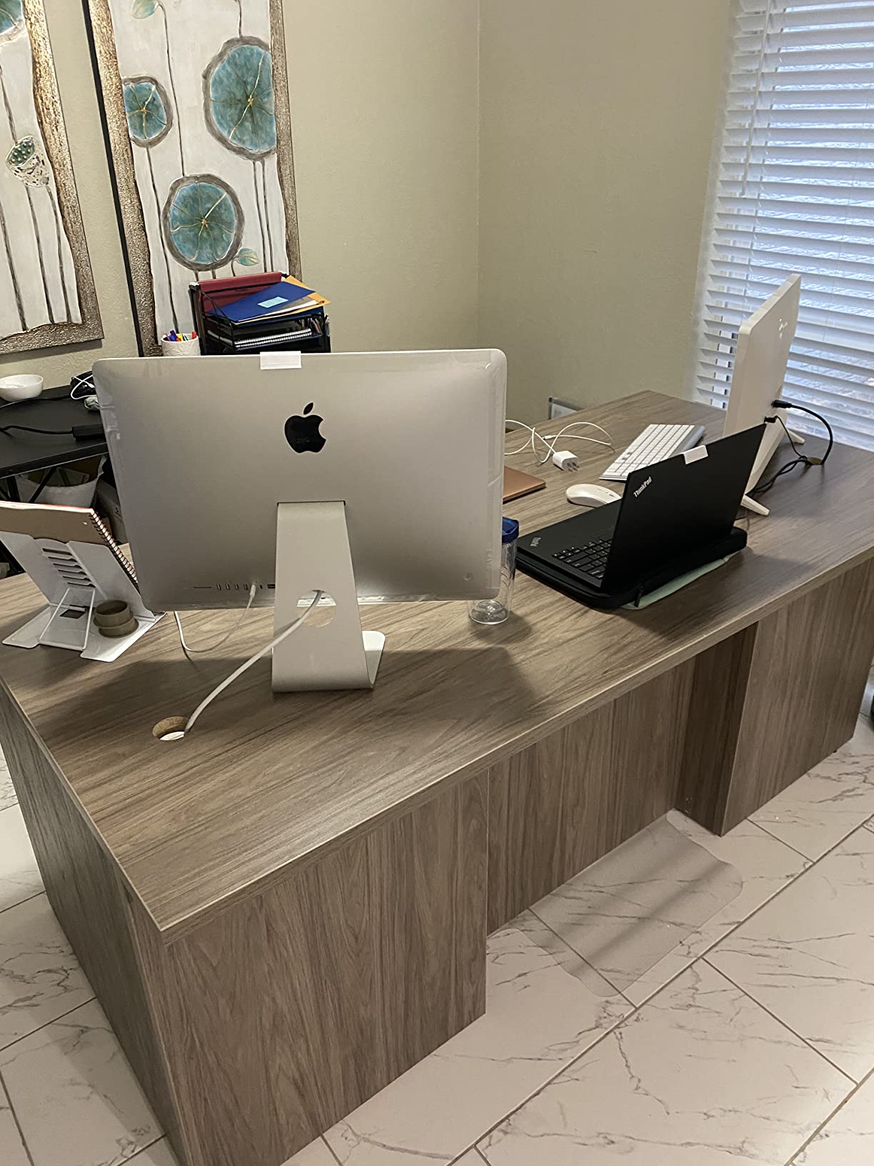 $13/mo - Finance Bush Business Furniture Office 500 Executive Desk, 72W ...