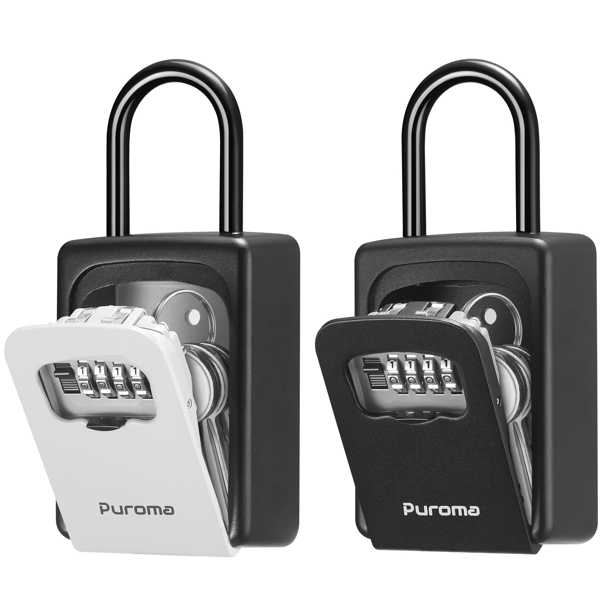 Amazon.com: Puroma Lock Box, Large Key Lock Box Resettable Combination ...