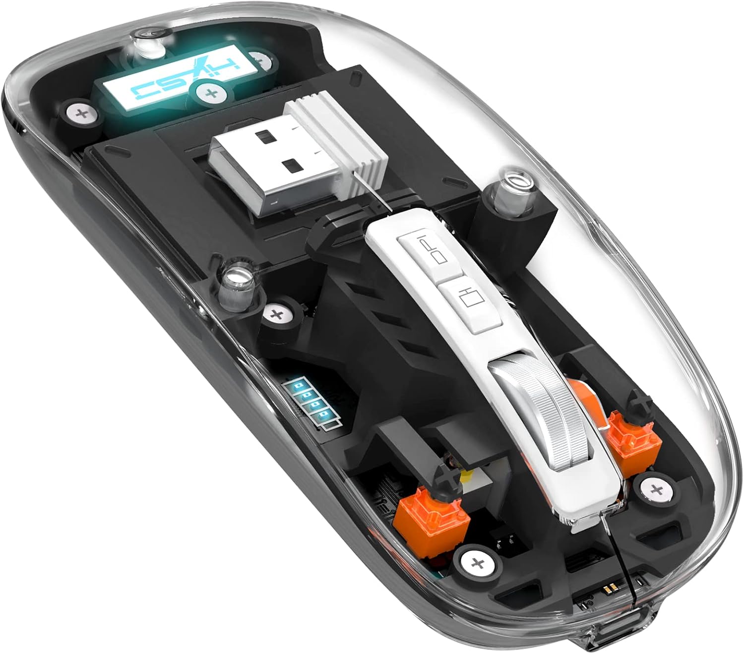 Amazon.com: A.JAZZ Wireless Bluetooth5.1&2.4G Mini Lightweight Mouse ...