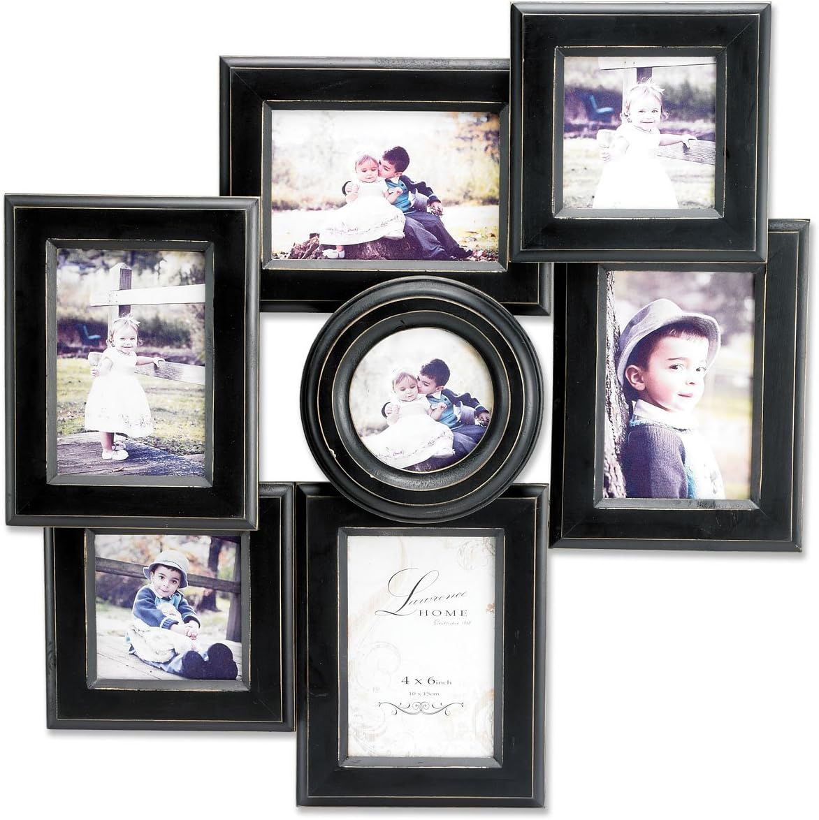 Amazon.com - Lawrence Frames 7-Opening Collage Frame, Weathered Black
