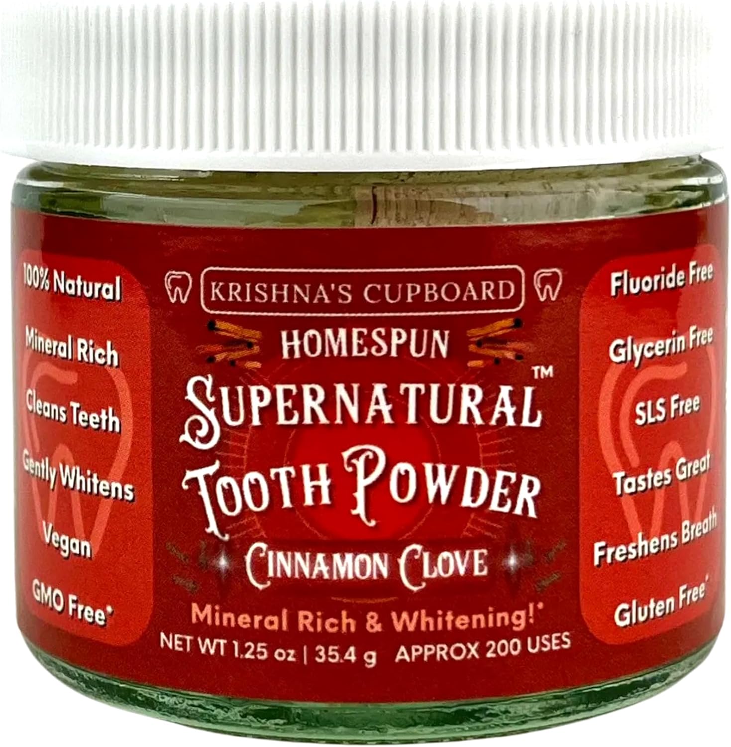 Amazon.com : Krishna's Cupboard Supernatural Organic Tooth Cleaning ...