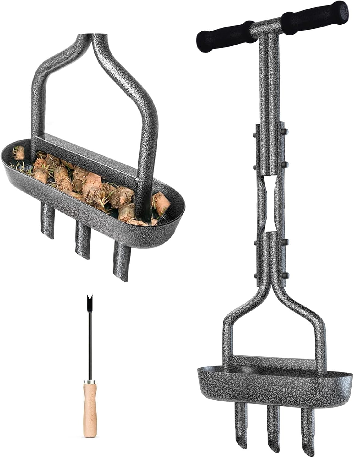 Amazon.com : vanpein Lawn Aerator Core Garden Tool with Storage Tray ...
