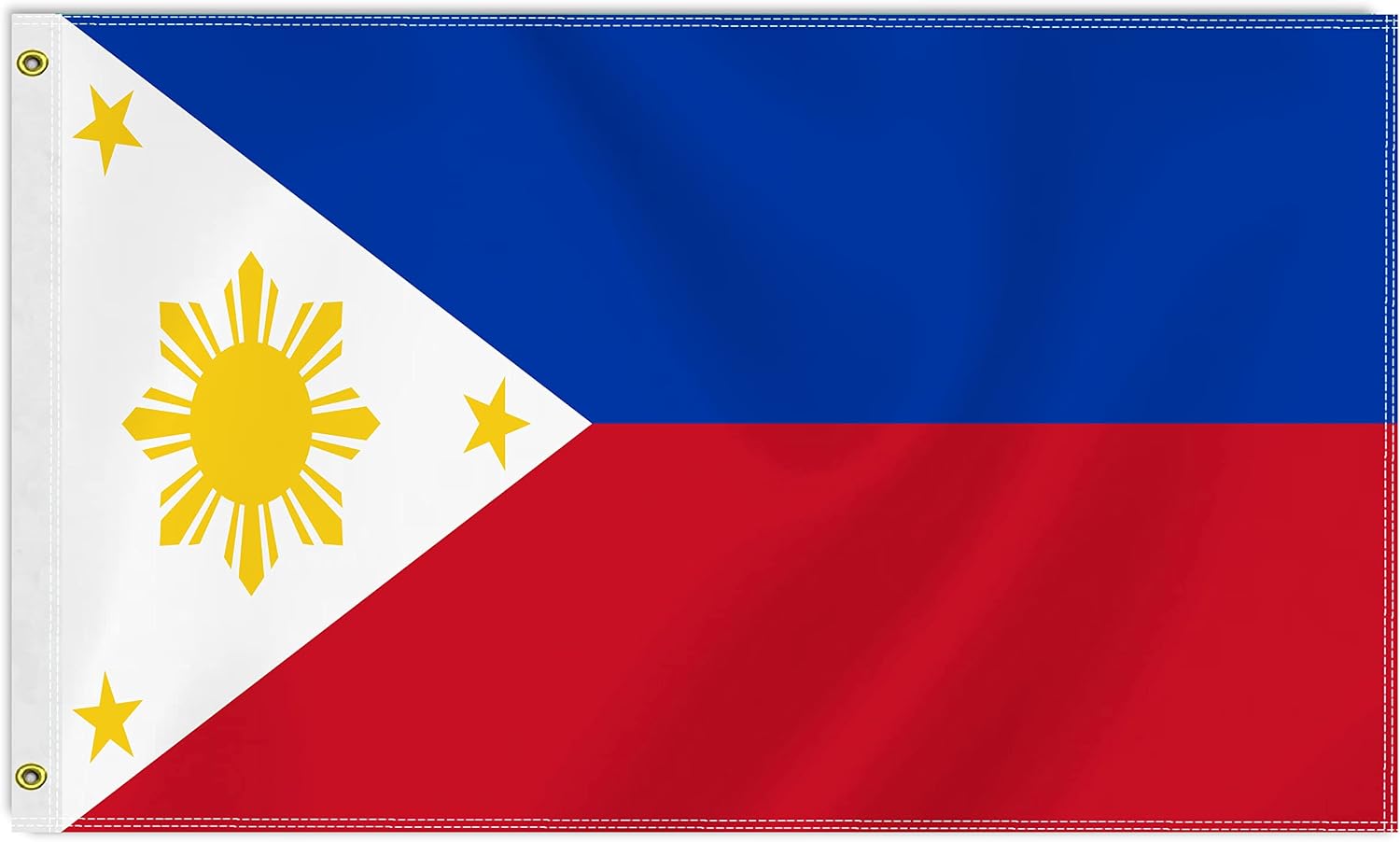 3×5 FT Philippine Flag,Large Filipino Outdoor Banner,75D Philippines ...