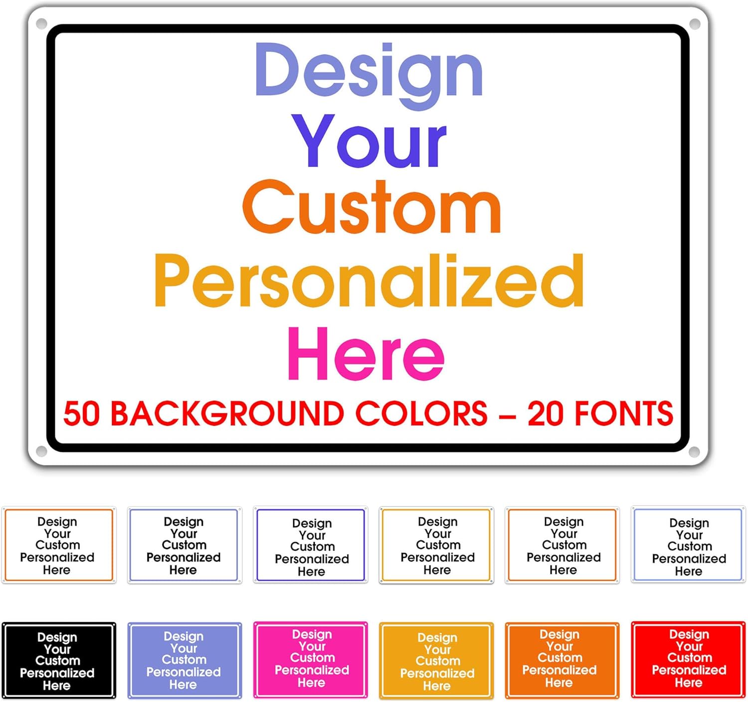 Amazon.com: Custom Signs Outdoor Metal Custom Signs Outdoor Custom ...