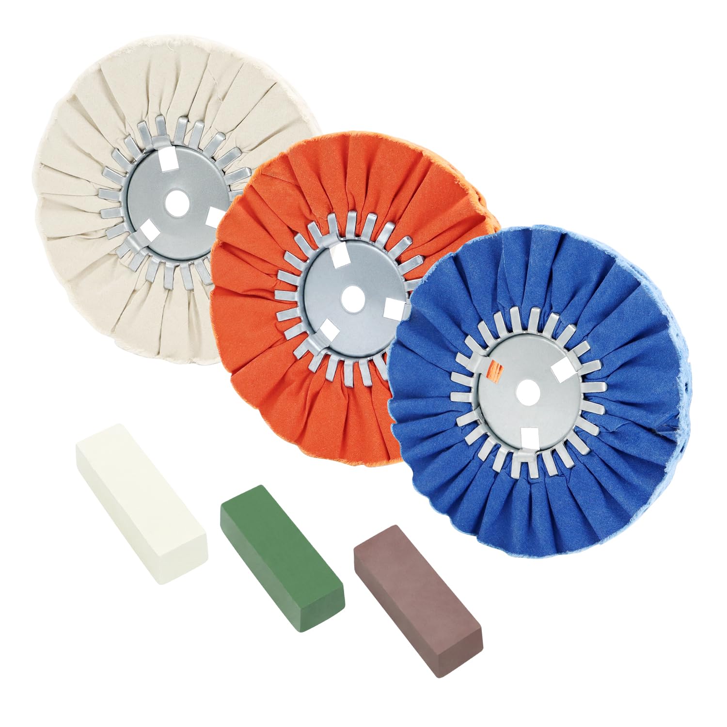QZATTCAEN 8" Airway Buffing Wheel Kit Polishing Wheel and Polishing ...