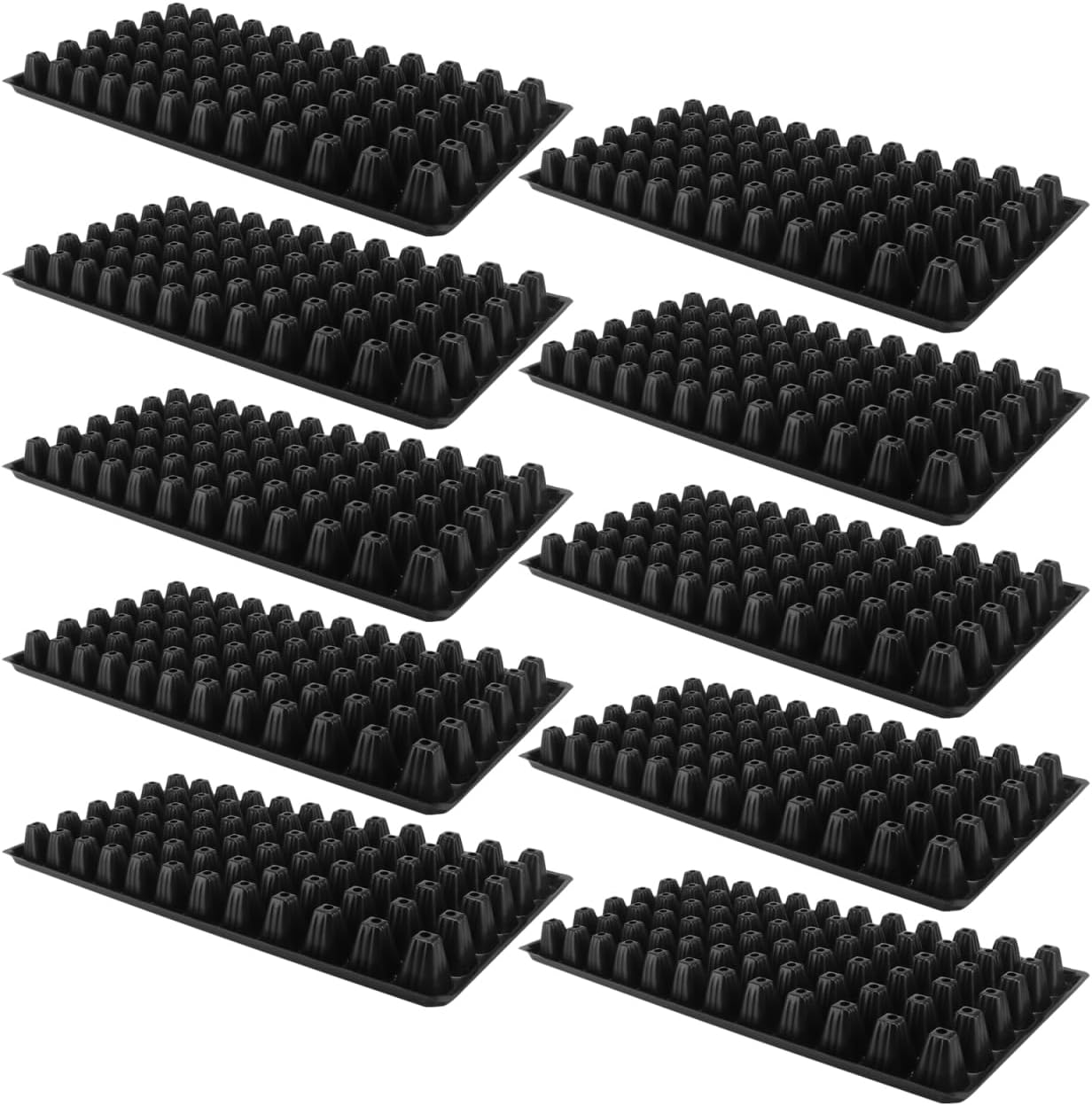 500 Cells 54x28 cm Seedling Plug Trays - 10 PCS 20x10 inch Reusable ...