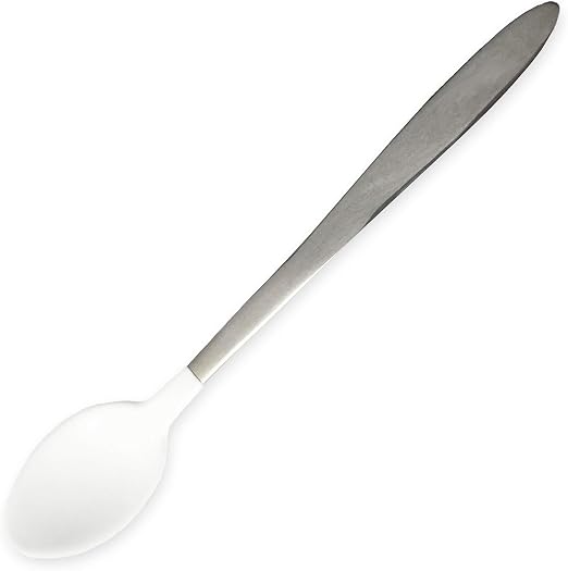 Rehabilitation Advantage Long Teaspoon with Plastisol Coating, White ...