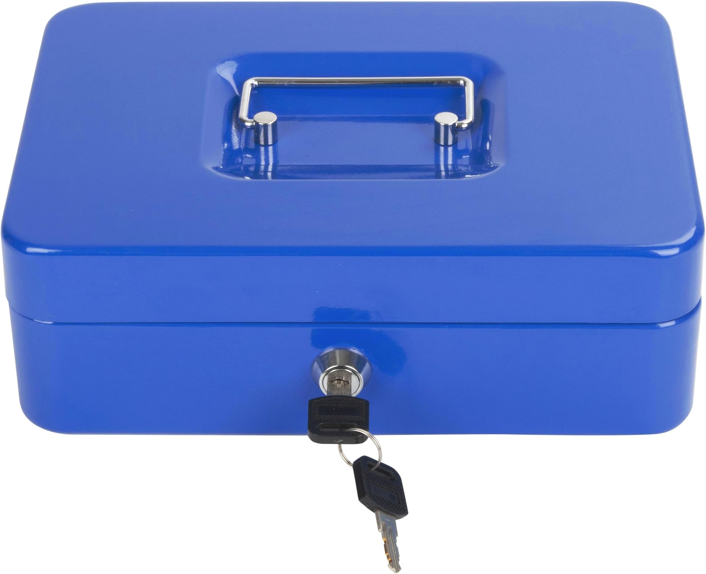 Amazon.com: Jssmst Small Cash Box with Lock and Slot, Metal Coin Piggy ...
