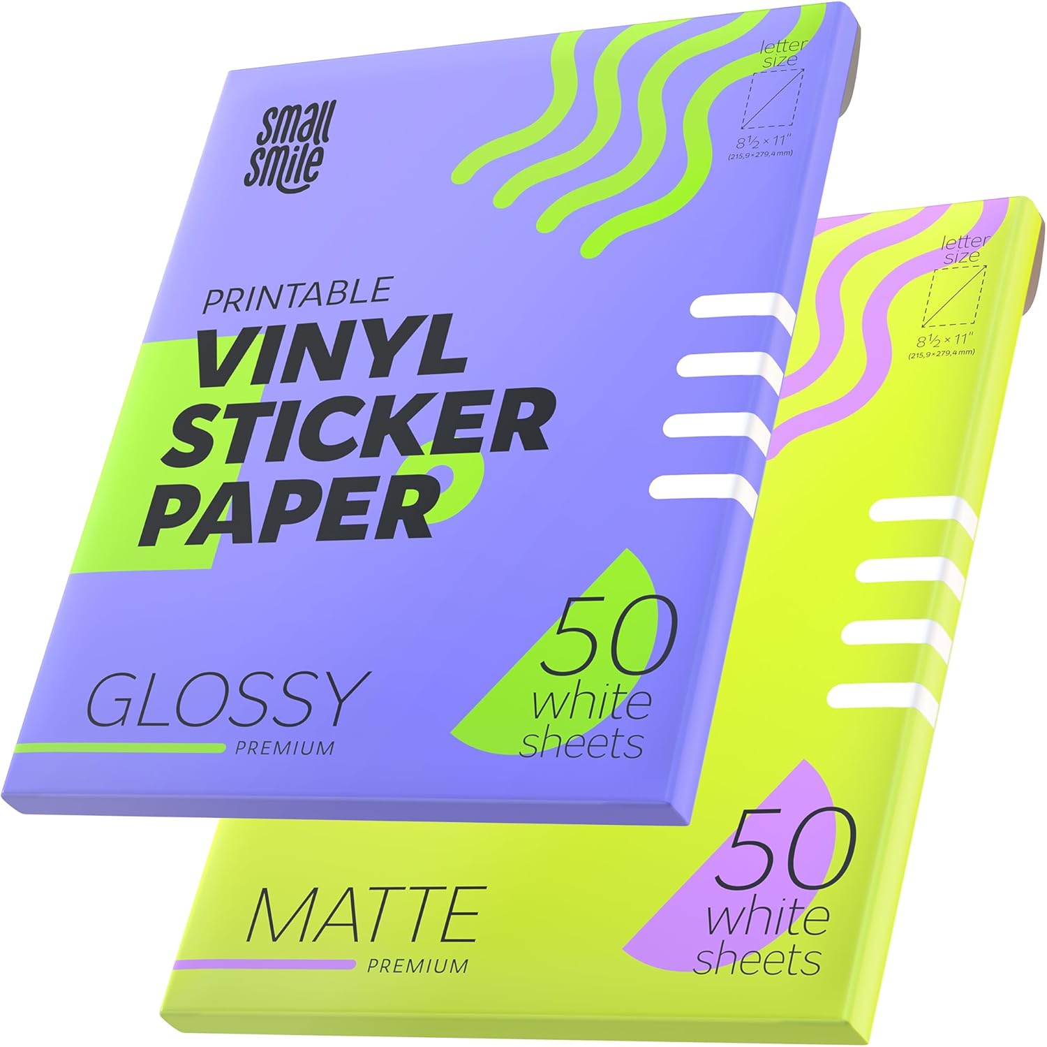 Amazon.com : Premium Printable Vinyl Sticker Paper for Inkjet Printer ...