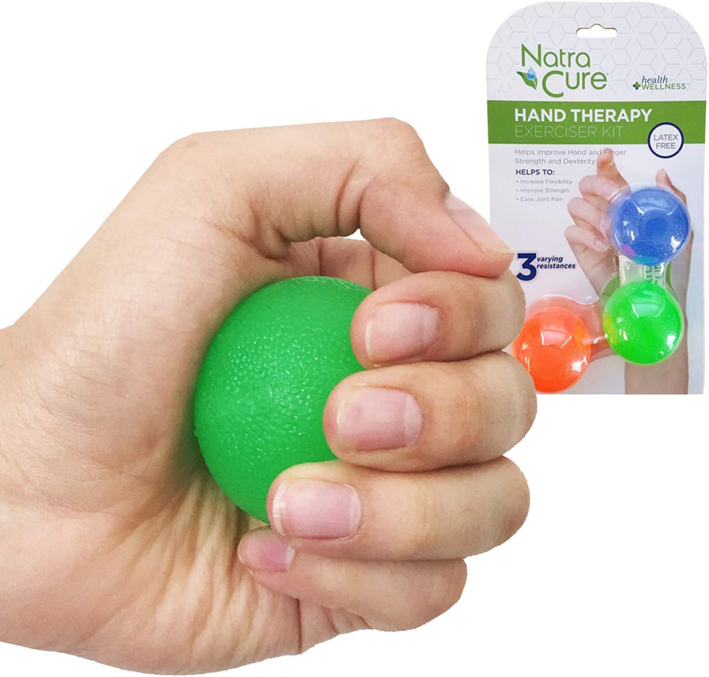 Amazon.com: NatraCure Hand & Foot Exerciser Therapy Kit for PT ...