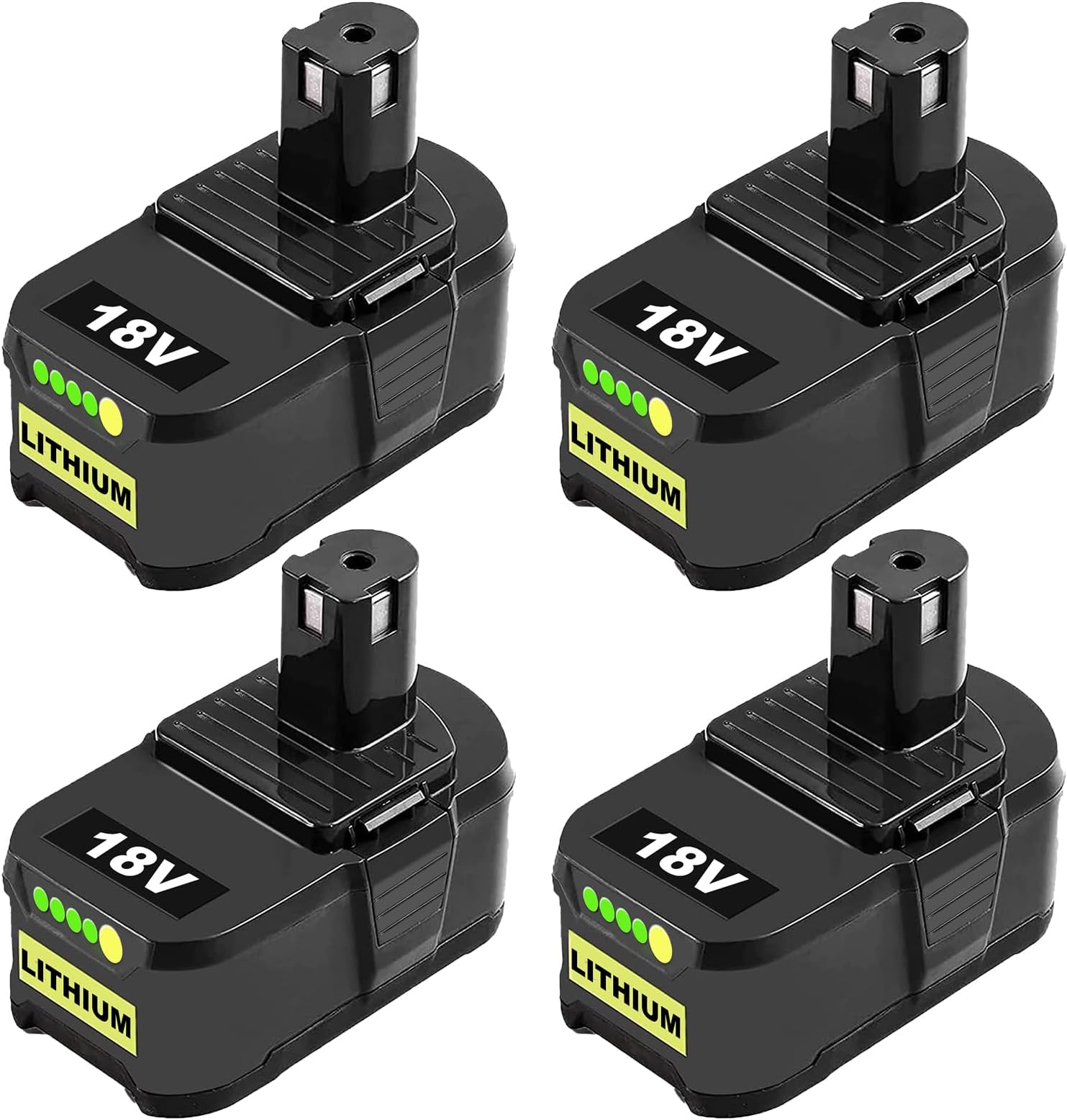 Amazon.com: FSKE 2Pack 3.0Ah Replacement for Ryobi 18V Battery P102 ...