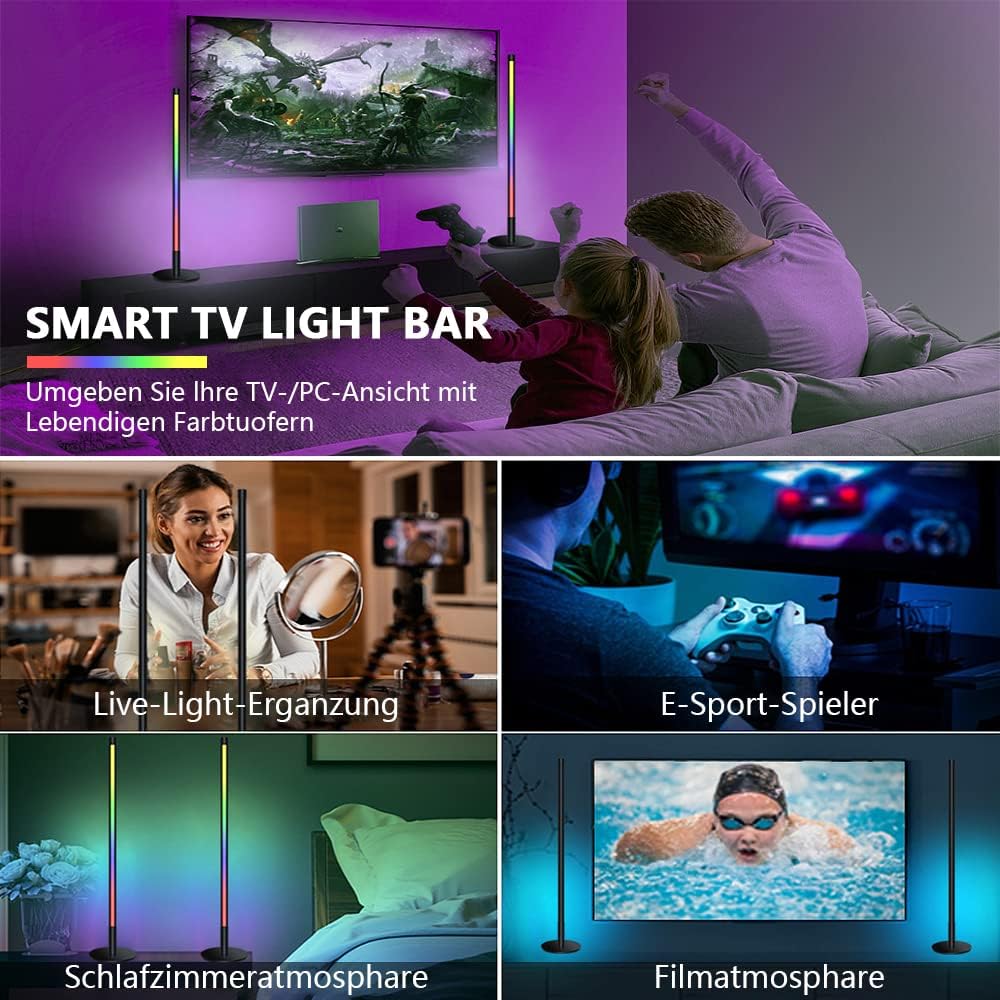 OneWatt Smart Flow Light Bar, RGB Smart LED Lamp with Multiple Lighting ...