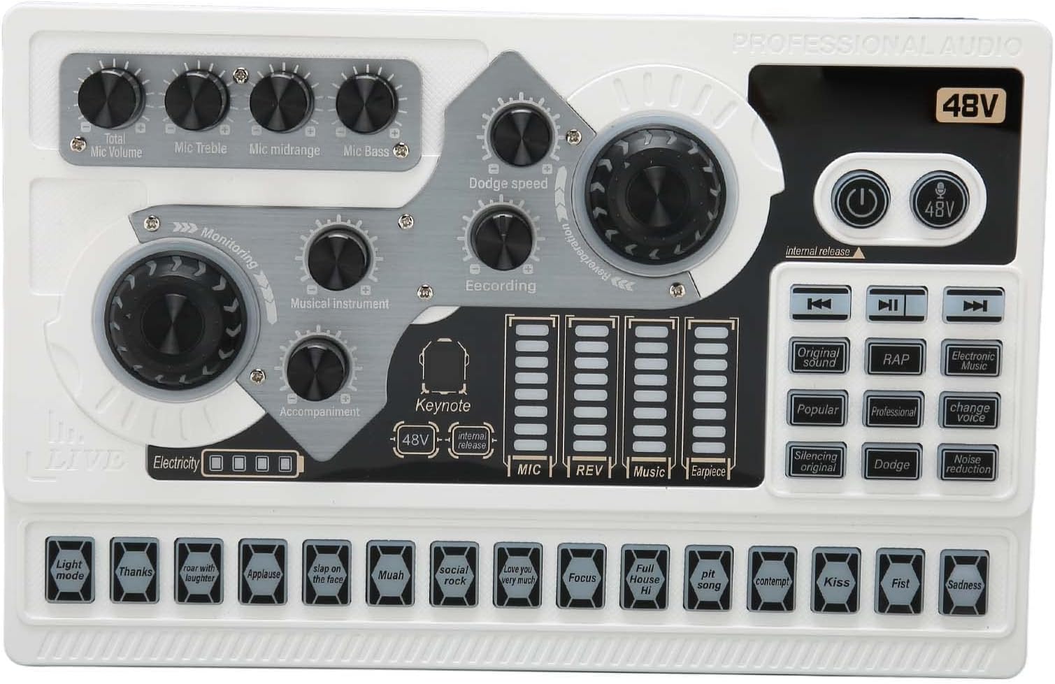 Amazon.com: Bluetooth Live Sound Card, X5 Bluetooth External Podcast ...