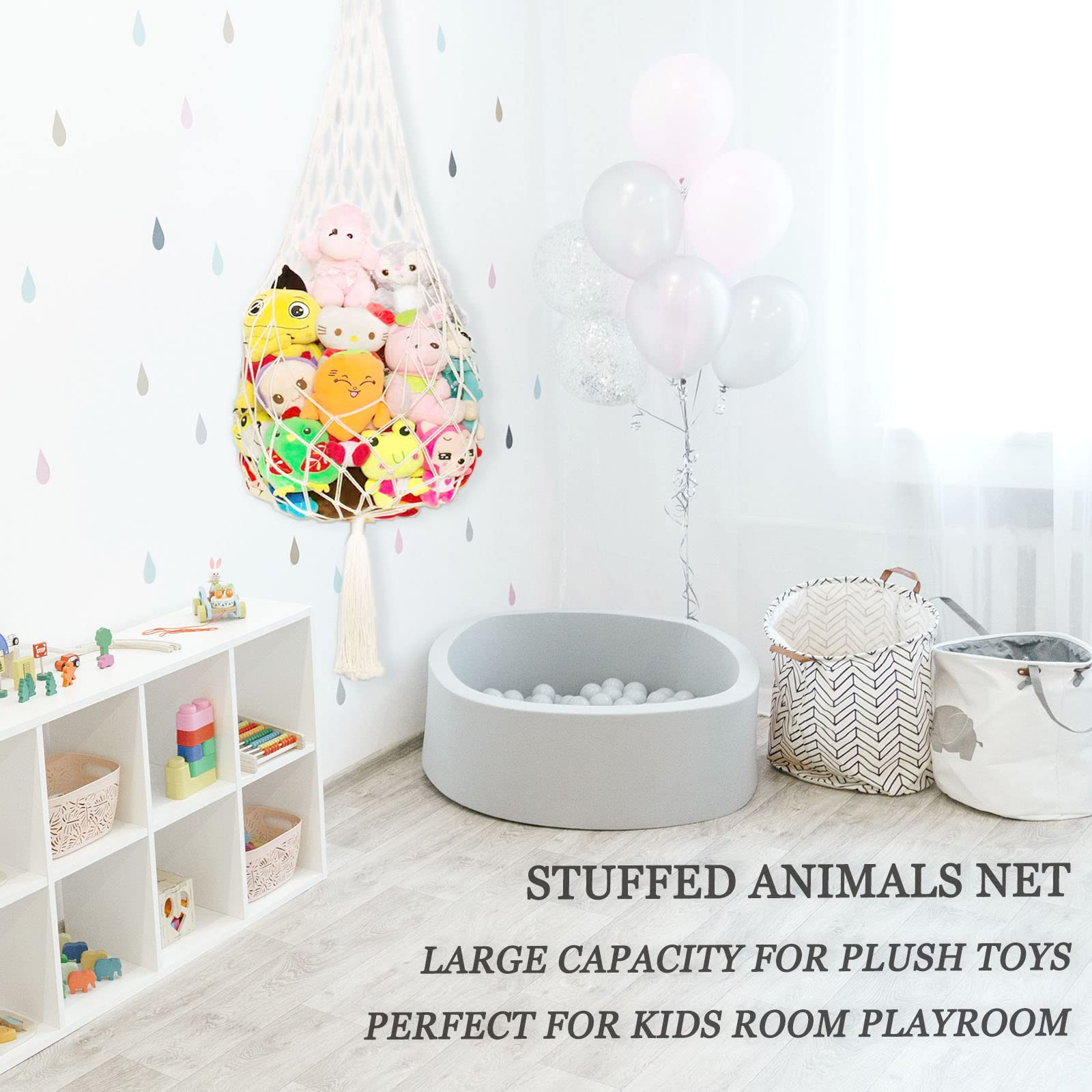 Snapklik.com : Yamamine Stuffed Animal Storage Stuffed Animal Net Or ...