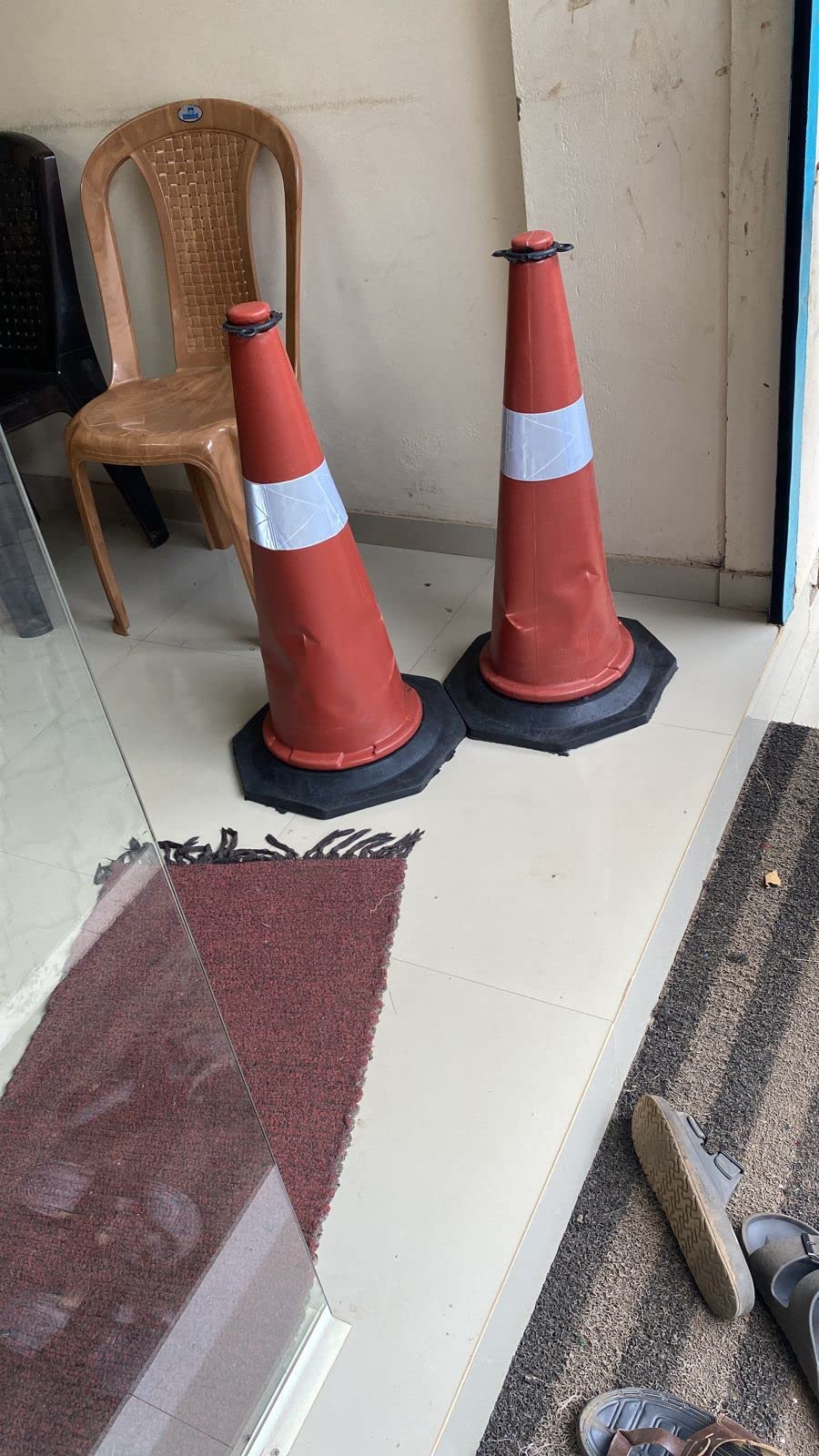 Rahul Professionals Road Traffic Cone With Reflective Strips Social ...