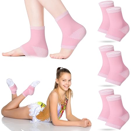Amazon.com: 3 Pair Ankle Compression Sleeves for Kids Ankle Brace ...