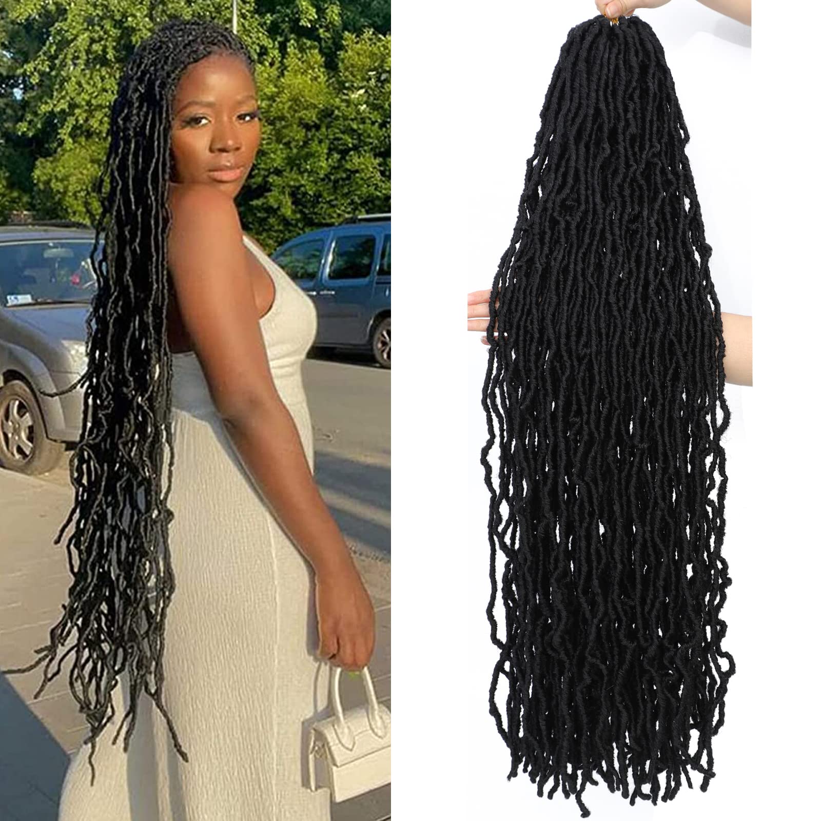 Buy Faux Locs Crochet Hair 36 Inch New Soft Locs Crochet Hair For Black ...