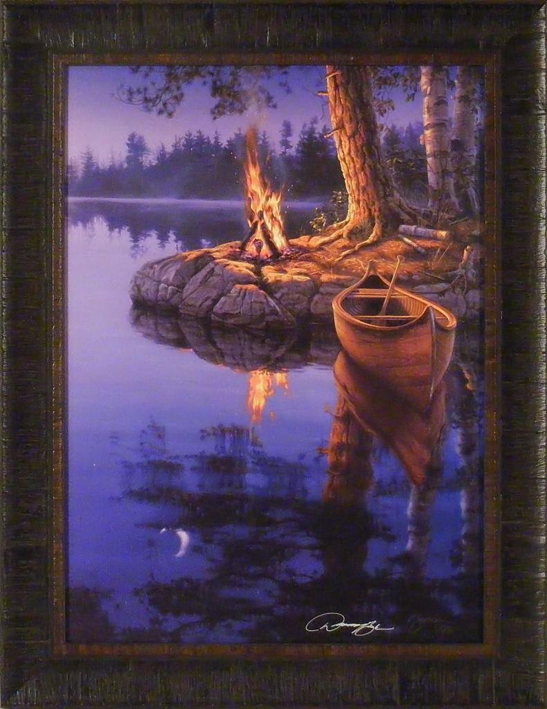 Darrell Bush Campfire Art Lakeside Camping BTY Darrell Bush VIP