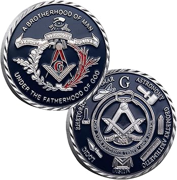 Amazon.com: Hollycoin A Brotherhood of Man Masonic Challenge Coin ...