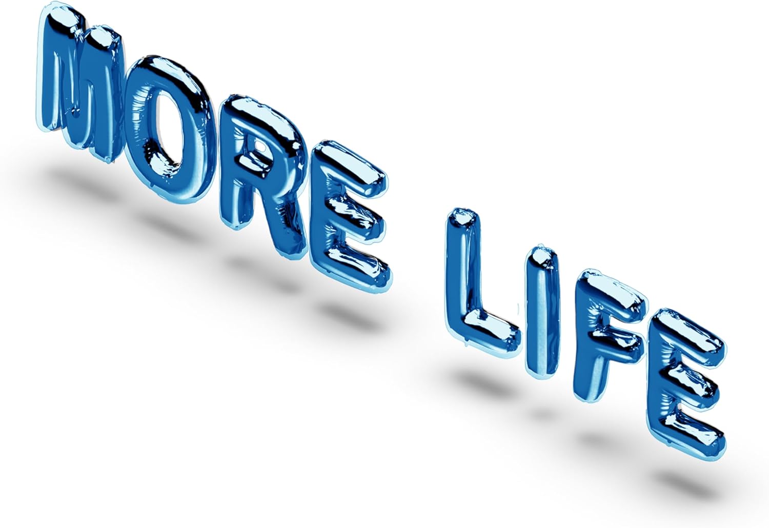 Amazon.com: Official More Life Metallic Blue Birthday Balloons : Home ...