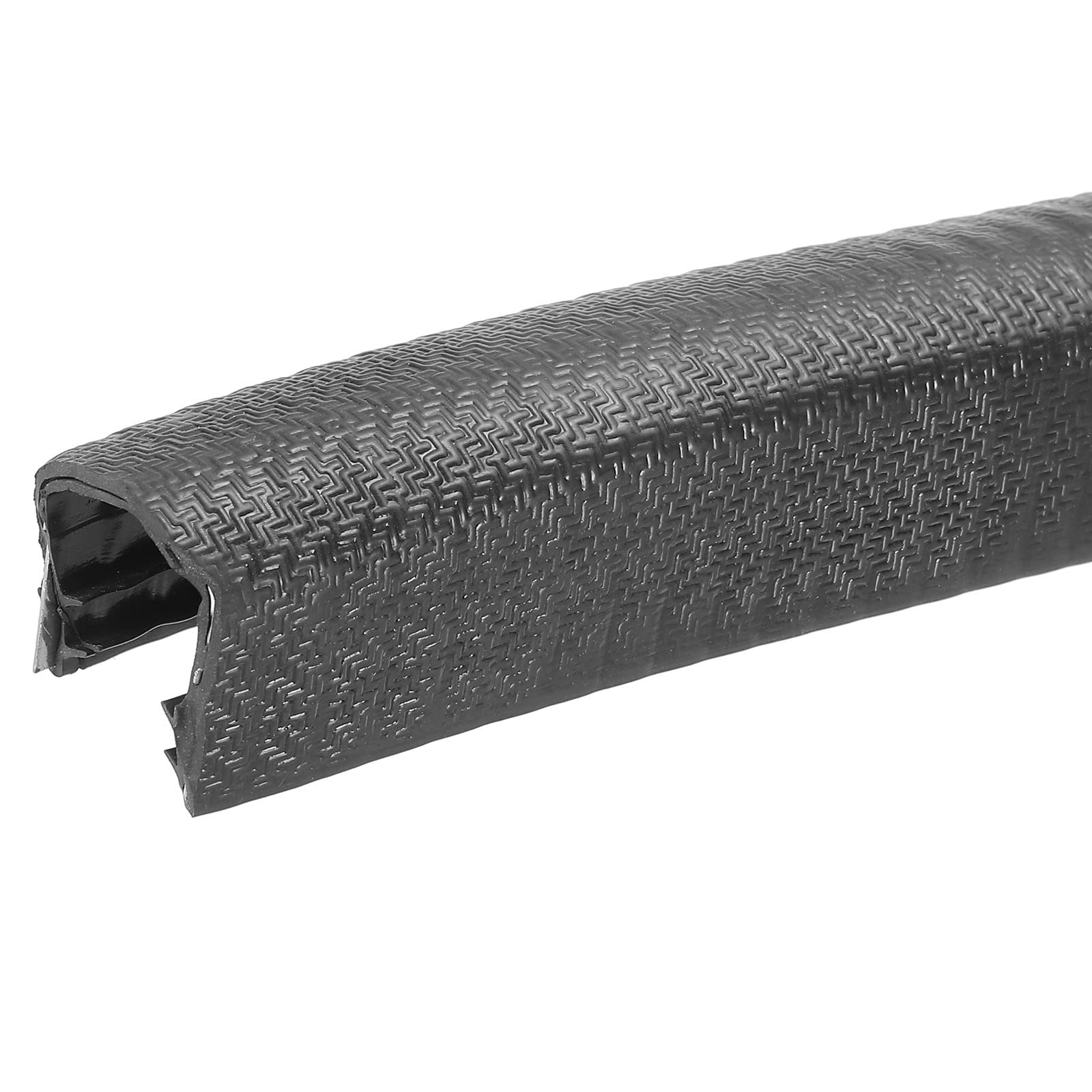 uxcell Edge Trim Black U Shape Edge Protector Rubber with Steel Clips ...