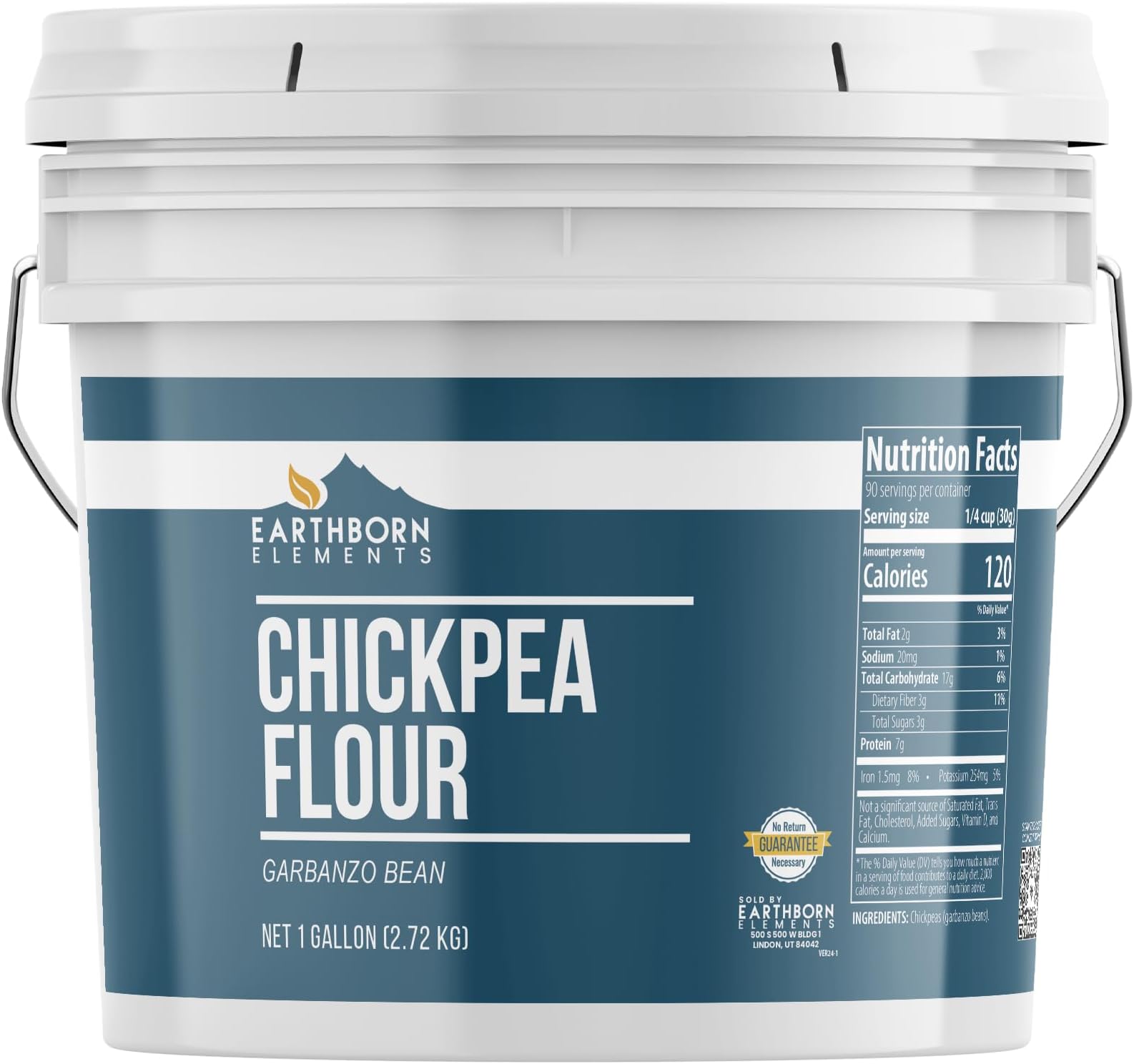 Amazon.com : Earthborn Elements Chickpea Flour 1 Gallon Bucket ...