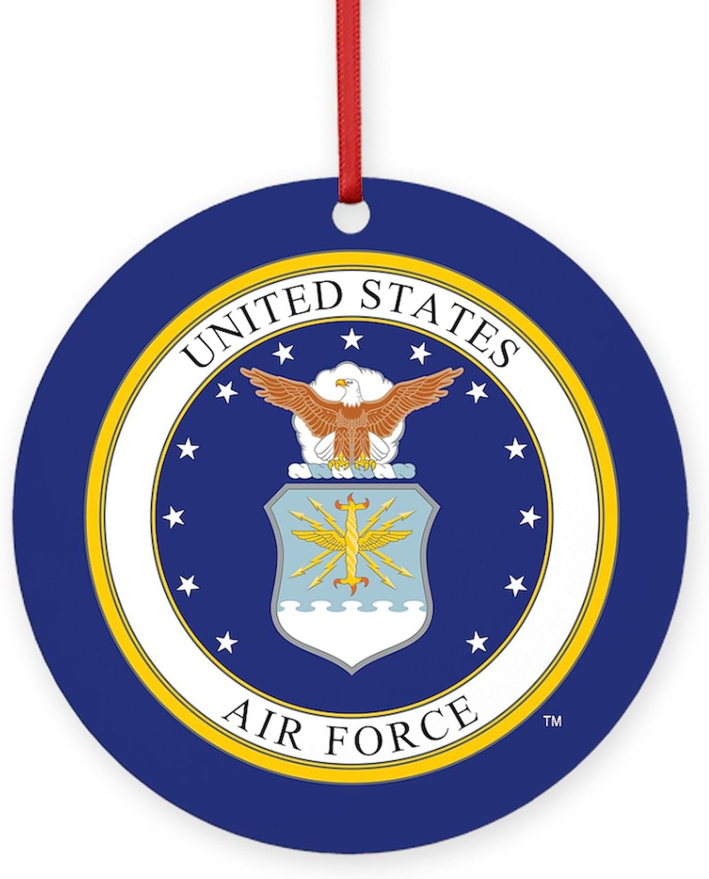 Amazon.com: Kurt Adler Glass U.S. Air Force Ball Ornament, 80mm ...