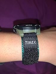 Amazon.com: Timex Womens 12-16MM Black Green Hook & Loop Nylon Ironman ...