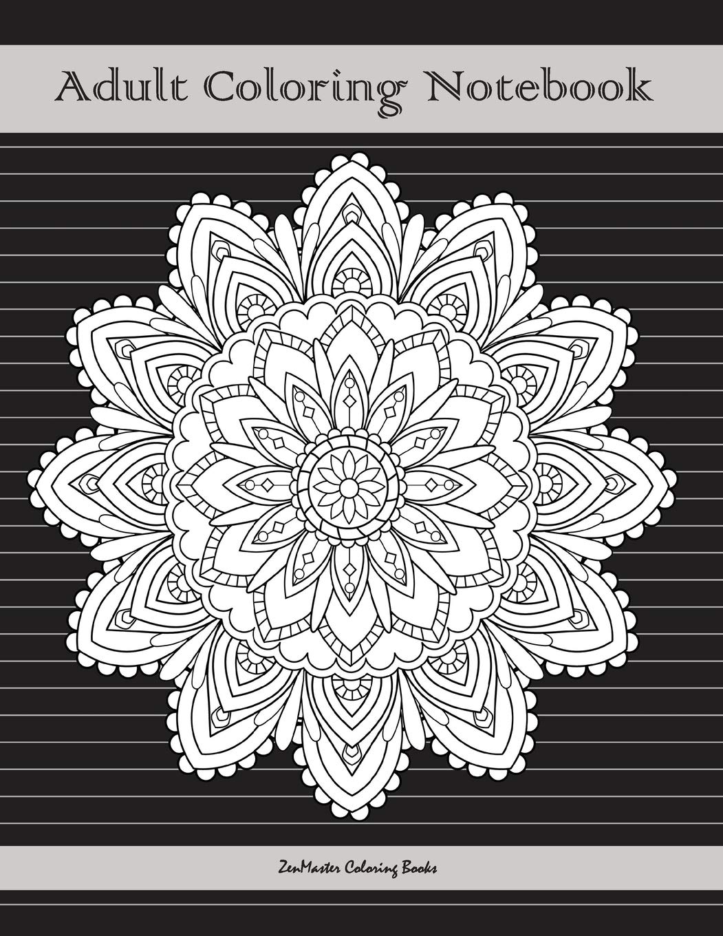 Amazon.com: Adult Coloring Notebook (black edition): Notebook for ...