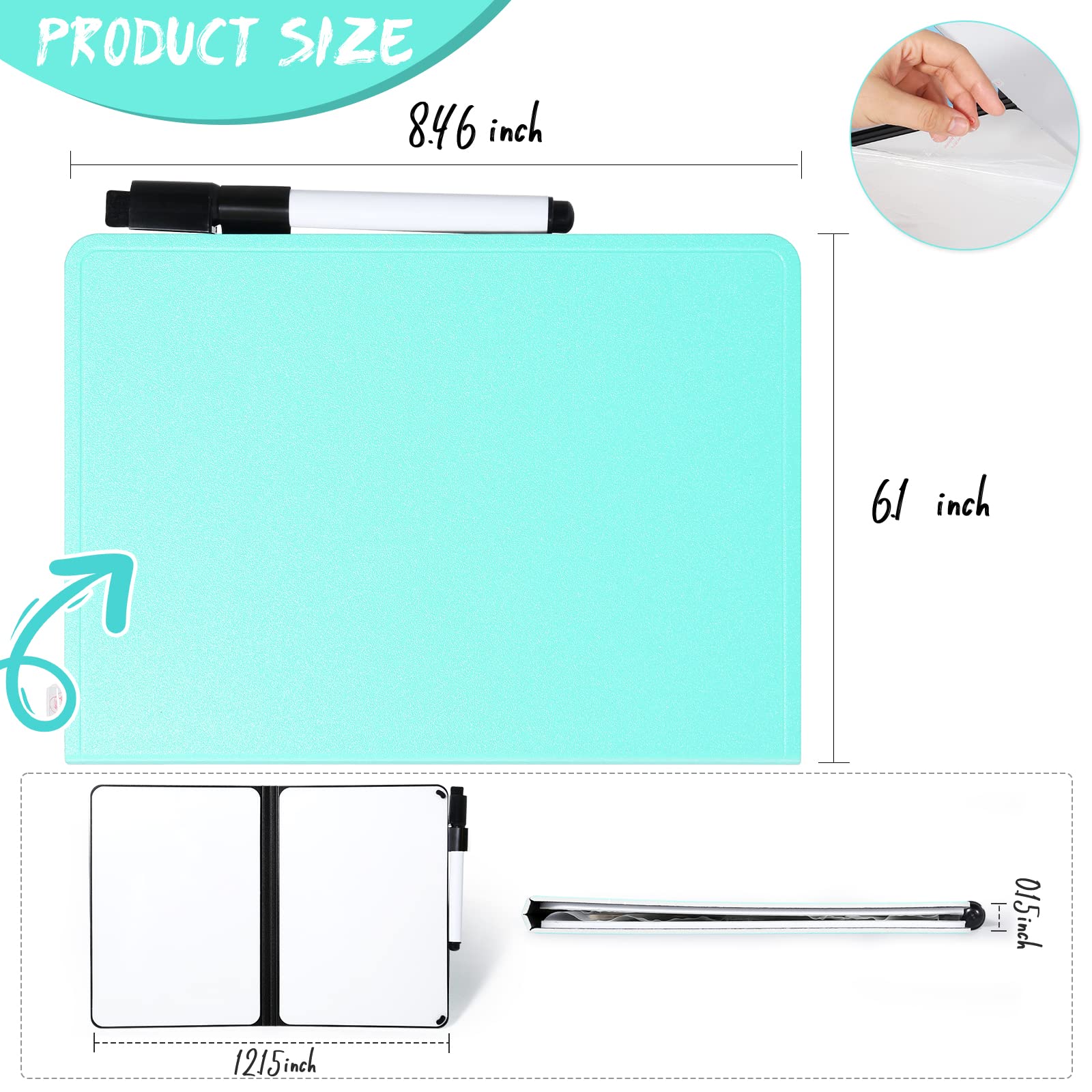 Snapklik.com : AGM Portable White Board Dry Erase, Double Sided Folding ...