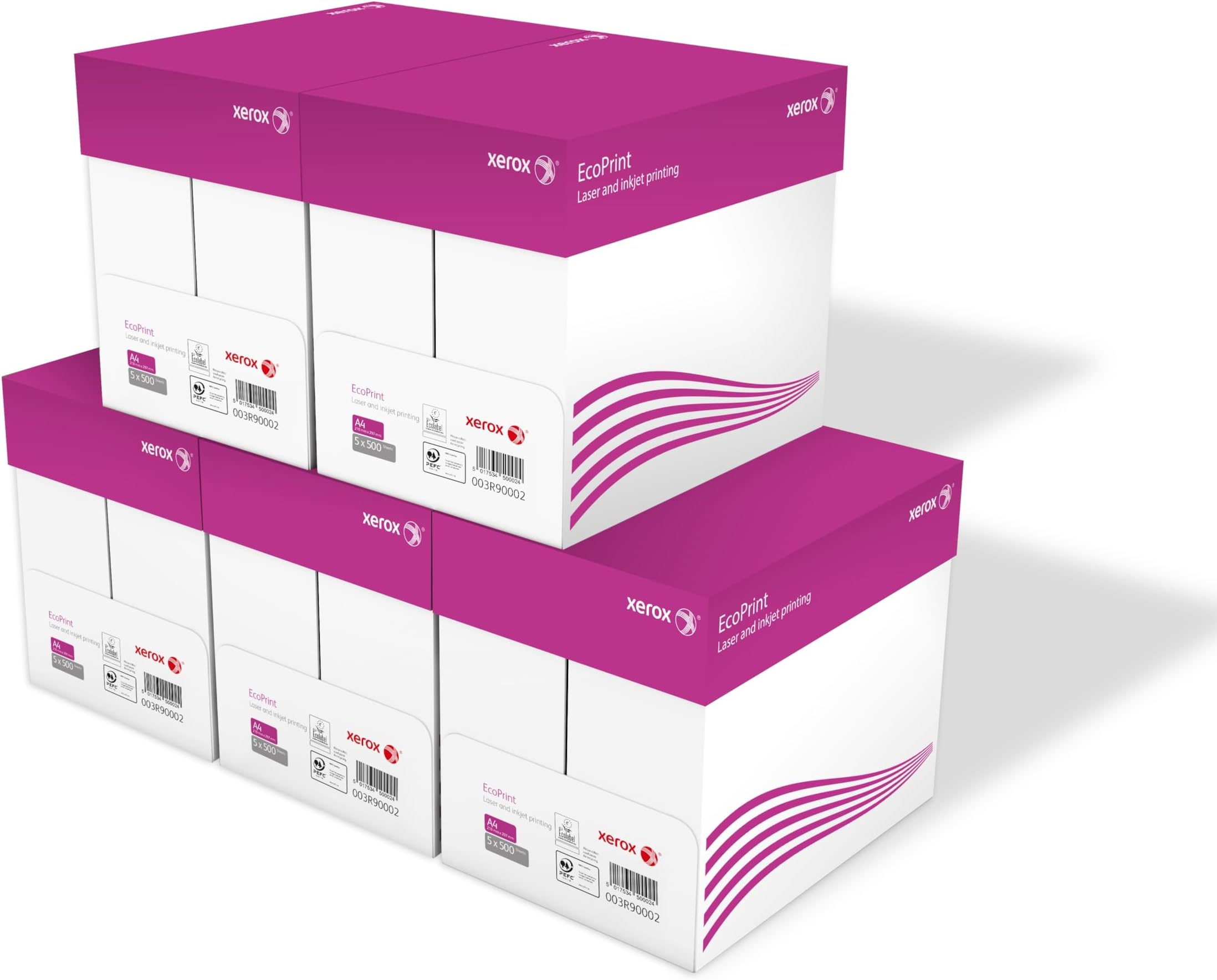 Xerox EcoPrint PEFC 75gsm A4-1 Box (5x500sh), 2500 Sheets : Amazon.co ...